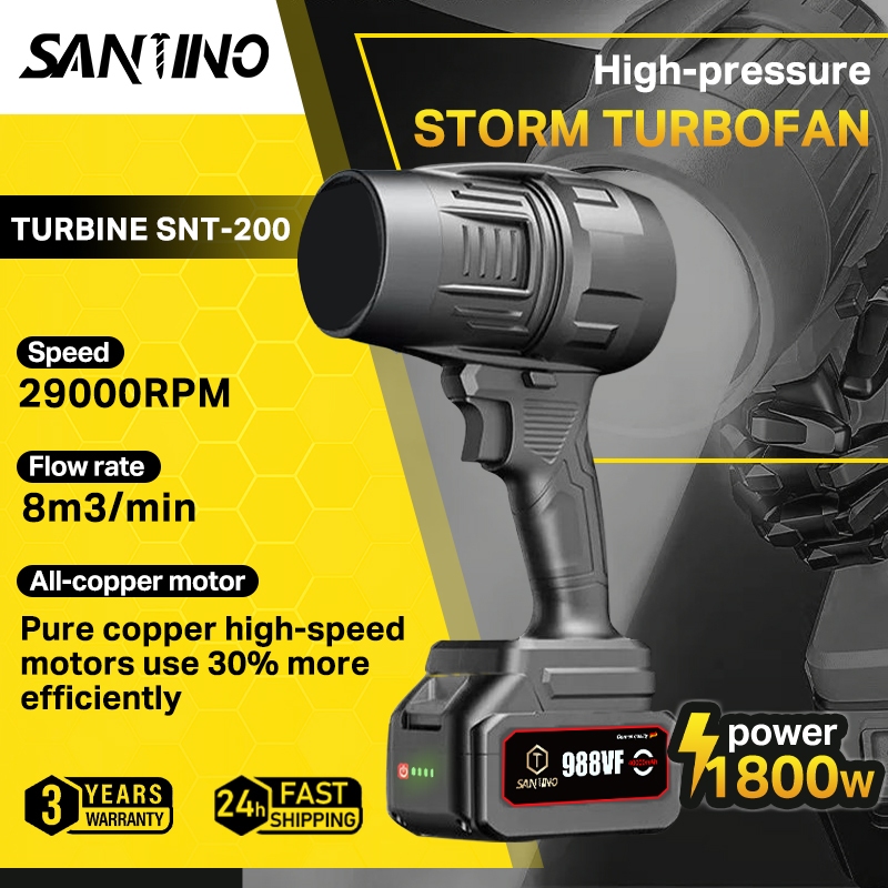 SANTINO turbostorm hand holding hurricane snow blower dust blower water ...