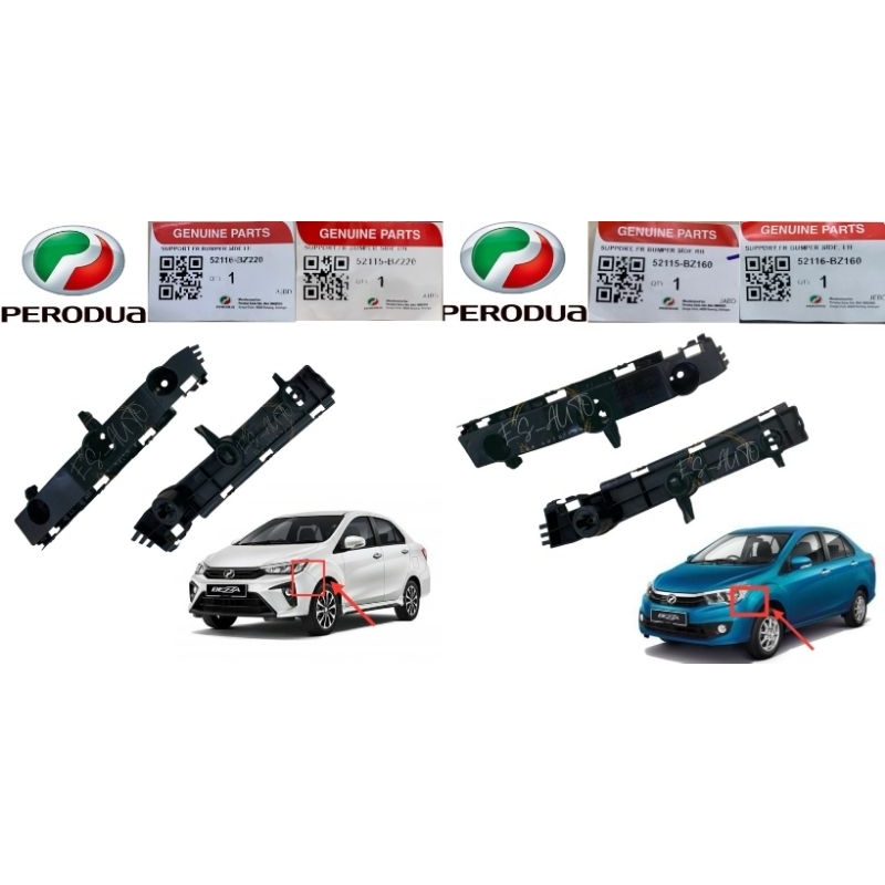 ORIGINAL PERODUA BEZZA (2016 OLD/2020 NEW) FRONT BUMPER SIDE BRACKET ...