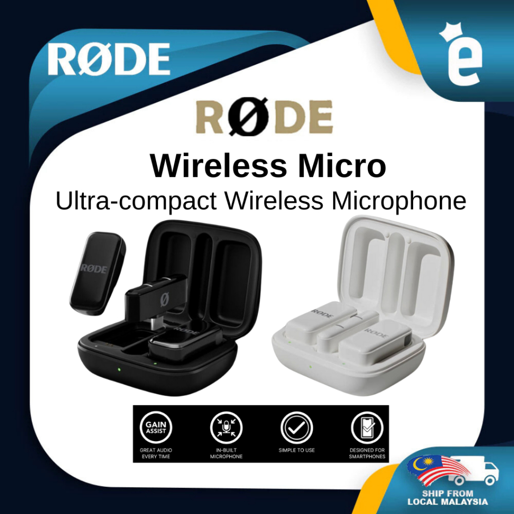RODE Wireless Micro Ultra-compact Wireless Microphone | Shopee Malaysia