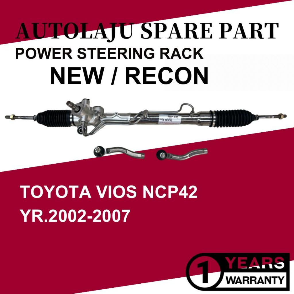 TOYOTA VIOS NCP42 (2002-2007) POWER STEERING RACK HIGH QUALITY 1 YEAR ...