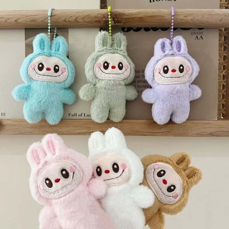 Cute Baby Labubu Soft Toy Keychain Plush Doll Keychain | Shopee Malaysia