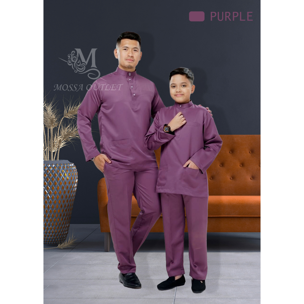 Baju Melayu Bouduk Double Pocket Raya 2024 Anak Clothing - Premium ...