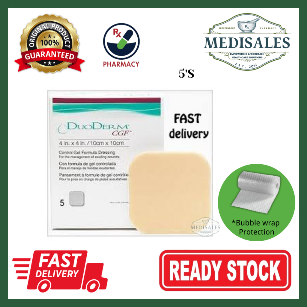(5'S) CONVATEC DUODERM CGF PATCHES 10CM X 10CM (REF 187660) EXP 01/2029 ...
