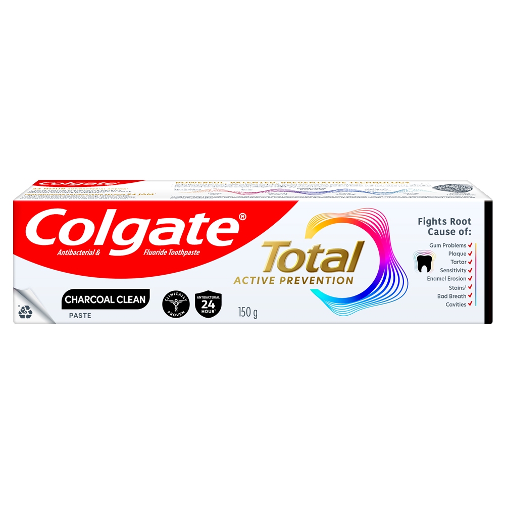 Colgate Total Charcoal Clean Toothpaste 150g | Shopee Malaysia