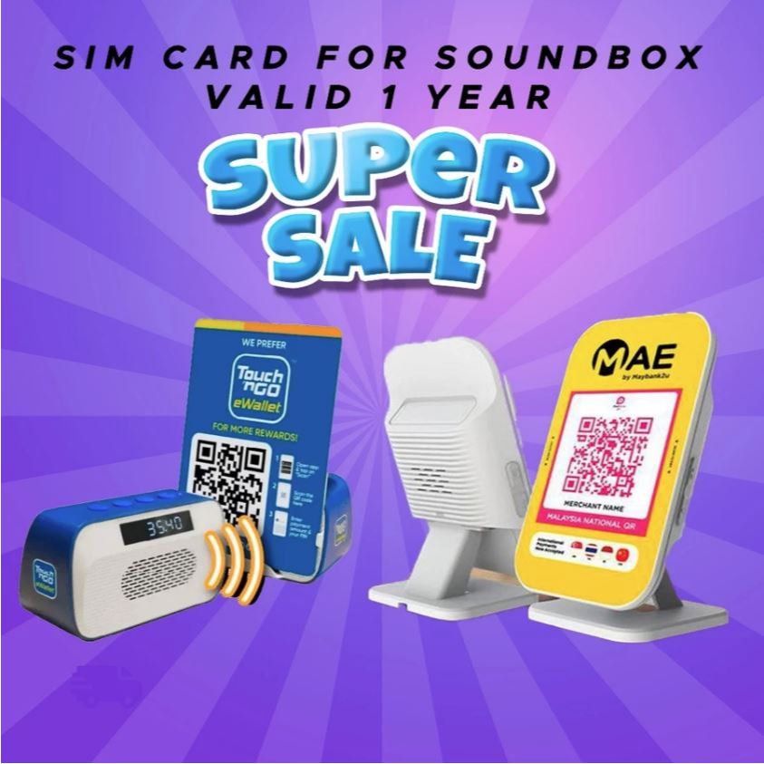 eWallet Soundbox SIM for Touch n Go, Maybank MAE | Shopee Malaysia