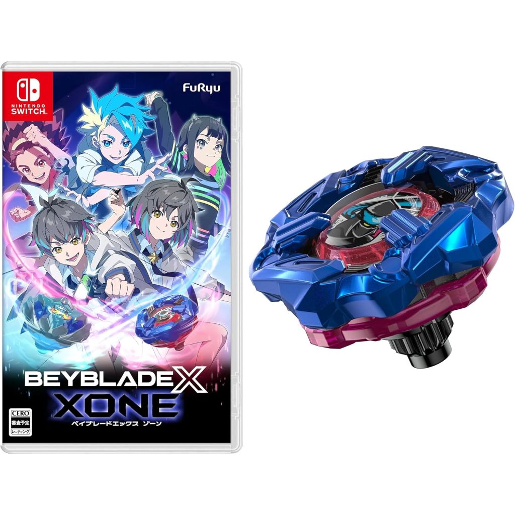 Nintendo Switch Beyblade X XONE Beyblade X Zone Shinobi Knife 4-60LF Metal coat Blue Takara Tomy ...
