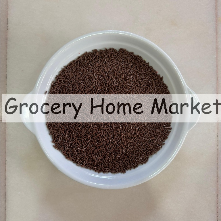 Chocolate Rice 100g 500g 1kg Coklat Urai Rice Tabur Sprinkles Manik ...