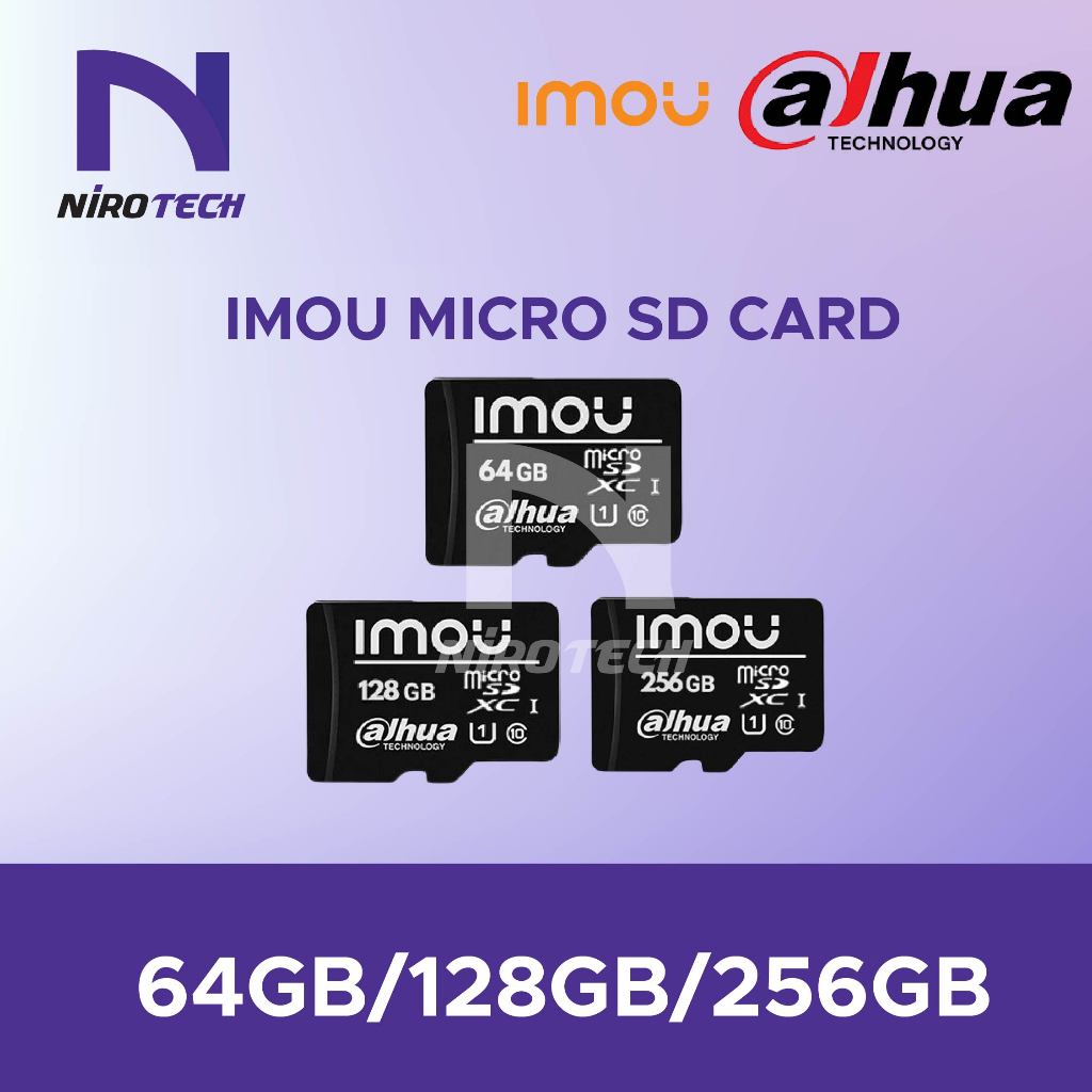 IMOU DAHUA 64GB/128GB/256GB MicroSD Card for CCTV Surveillance | Shopee ...