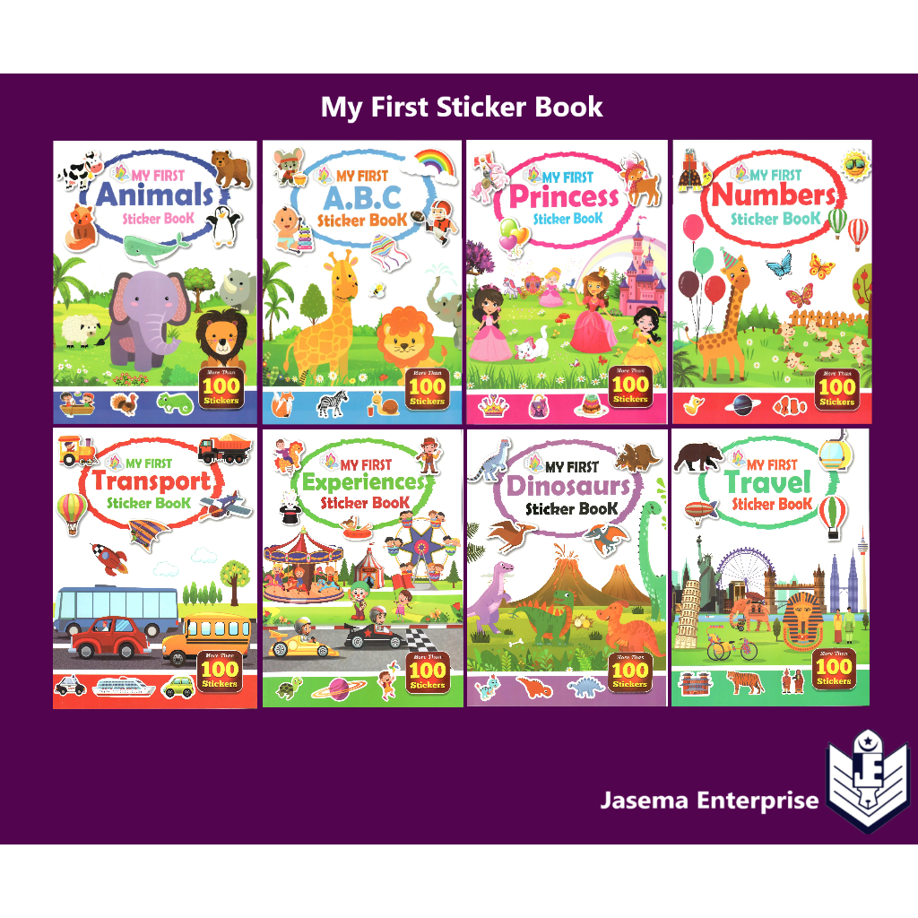 My First Sticker Book Animals | Numbers | ABC | Princess | Transport ...