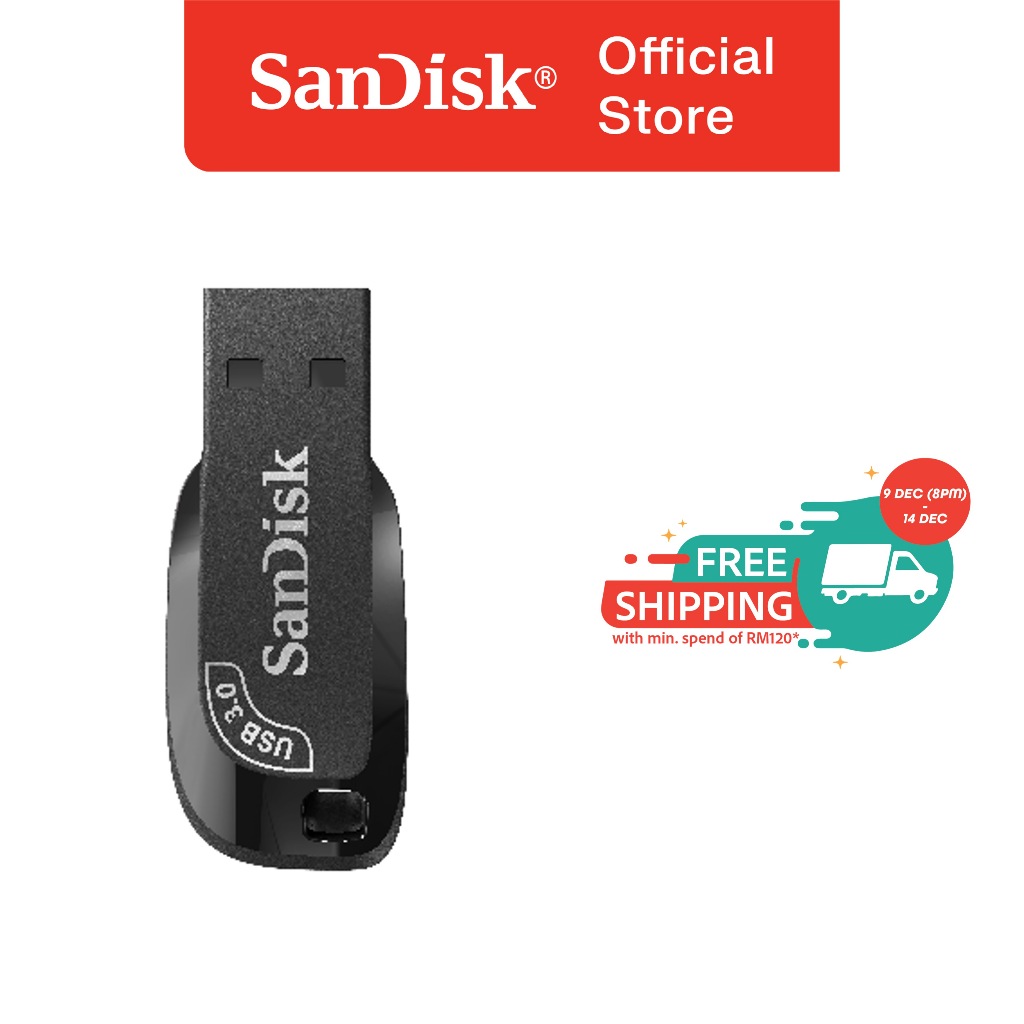 SanDisk® Ultra Shift™ USB 3.2 Flash Drive (32GB/64GB/128GB/256GB ...