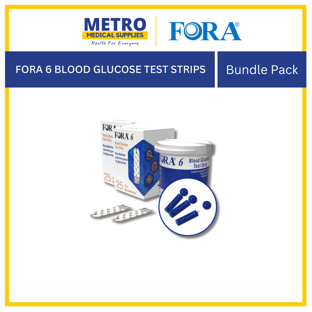 FORA 6 Blood Glucose Test Strips Bundle Pack | Shopee Malaysia