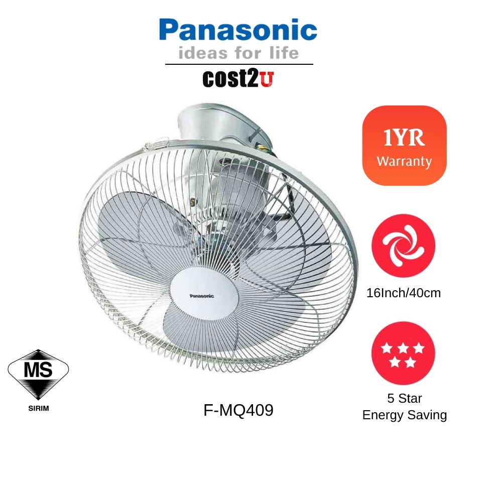 Panasonic 16" Oscillation Fan | F-MQ409 FMQ409 (Auto Fan Ceiling Fan ...