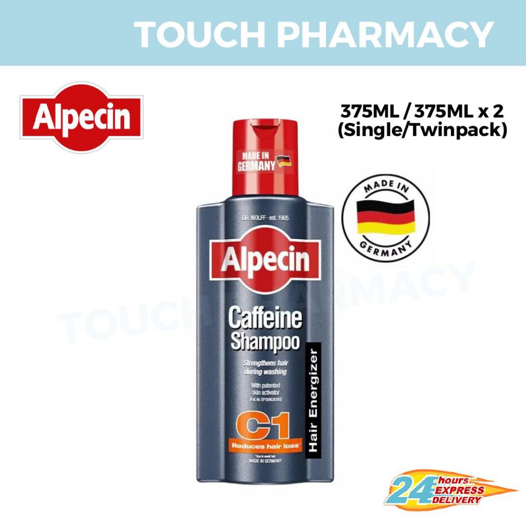 ALPECIN Caffeine Shampoo C1 375ML (Single/Twinpack) - Men's Shampoo ...