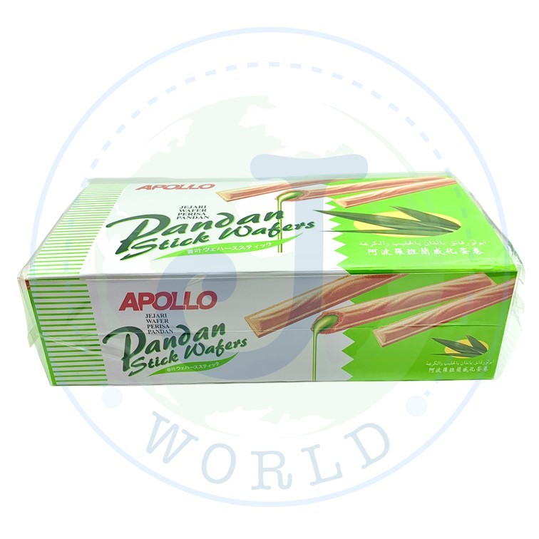 [30PCSX11G] APOLLO 1047A PANDAN STICK WAFER HALAL JAJAN BISKUT SNEK ...