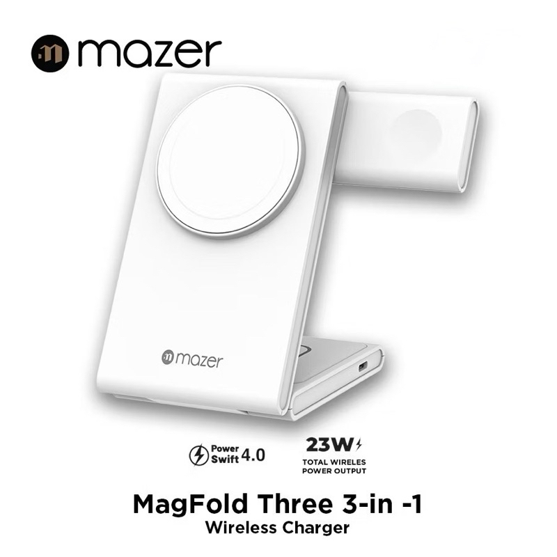 MAZER MagFold Three 3-in-1 Wireless Charger | Shopee Malaysia