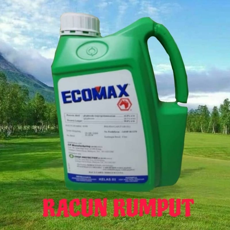 ECOMAX Glyphosate 41,% Weed Killer Herbicide (racun rumpai / racun ...