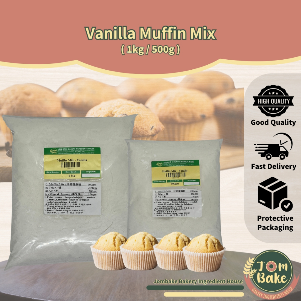 Vanilla Muffin Mix [ 500g / 1kg ] | Shopee Malaysia