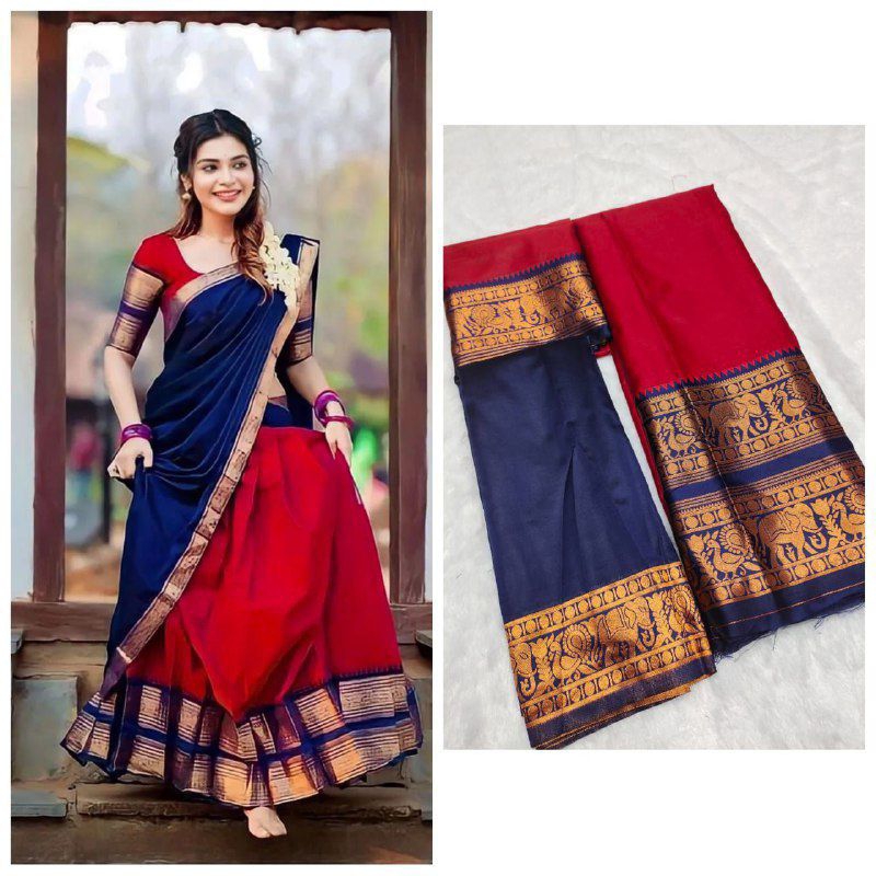 New Arrivals Half Saree ( Material ) | Shopee Malaysia