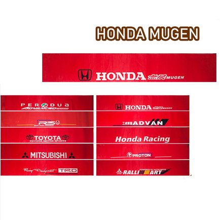 Honda Mugen Red Series Car Front Rear Window Windshield Windscreen ...
