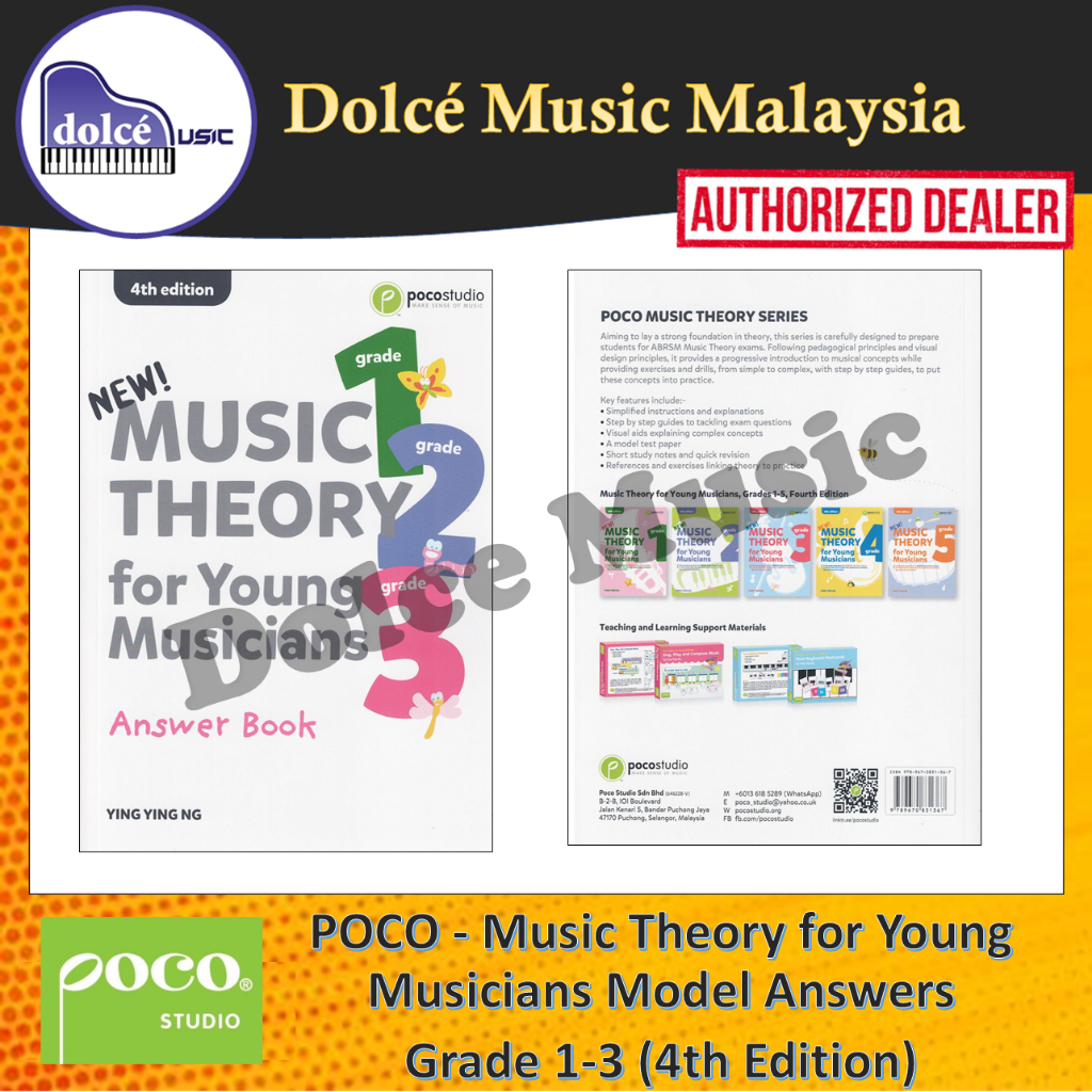 POCO - Music Theory for Young Musicians Model Answers Grade 1-3 (4th ...