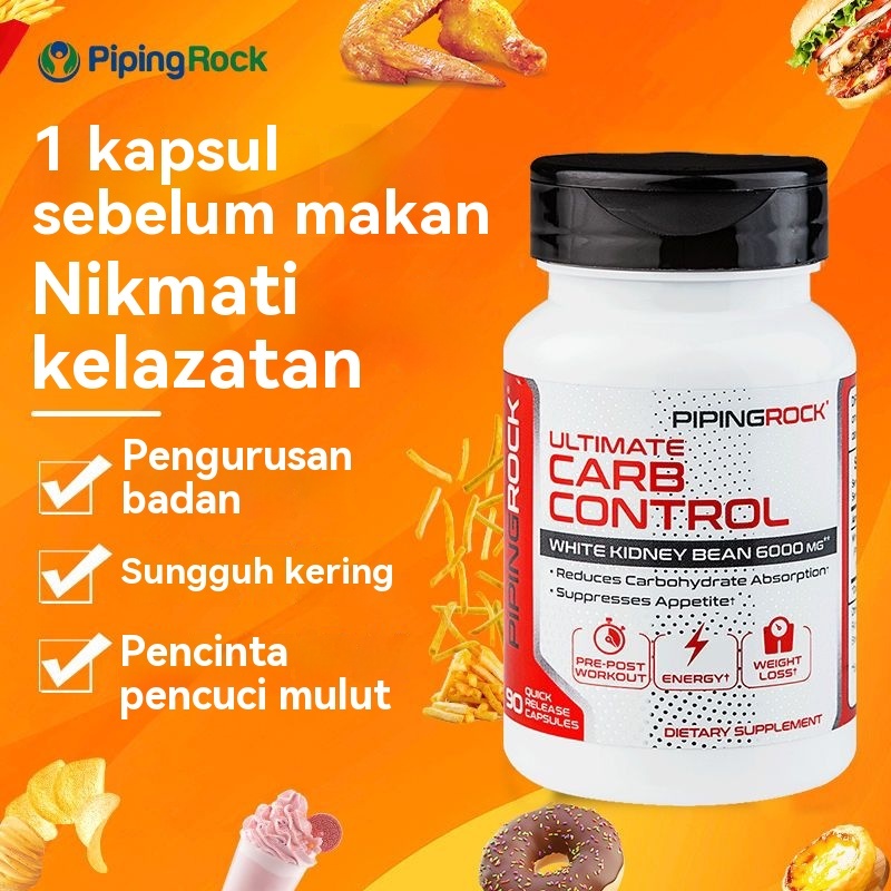 Pipingrock Ekstrak kacang ginjal putih tablet penghalang kanji untuk ...