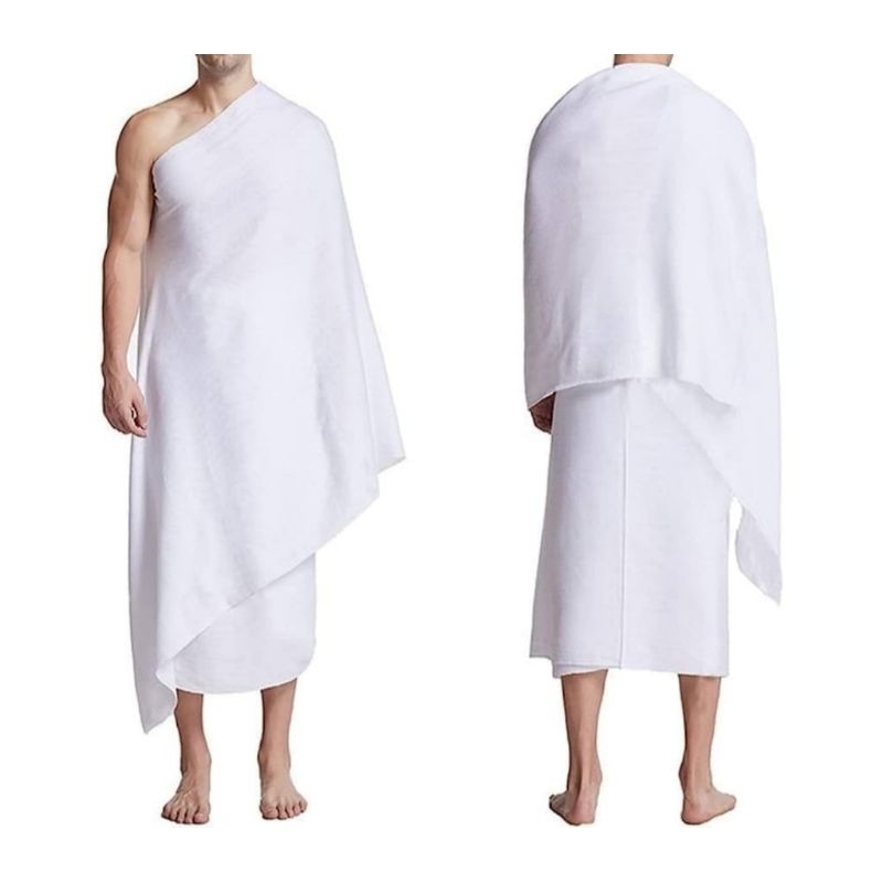 2 Piece Adult Kine Ihram Super Fiber Haji Dan Umrah Dewasa Ehram Lelaki ...