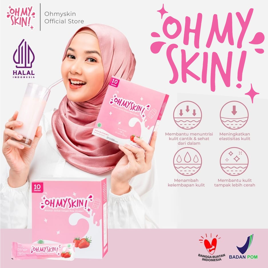 OH MY SKIN! COLLAGEN DRINK RASA STROBERI | Shopee Malaysia