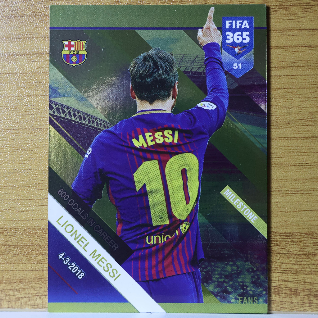 Lionel Messi Panini 2019 Adrenalyn Argentina Barcelona Card kad bola ...