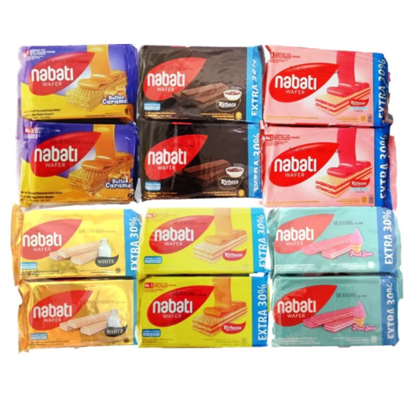 Nabati Wafer Vanilla Milk / Cheese / Chocolate / Pink Lava / kacang ...