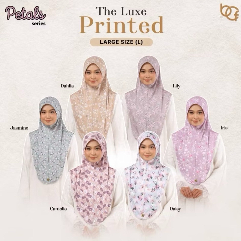 (L/XL) Tudung Souk Luxe Printed BCF Tudung Sarung Bercorak Tudung ...