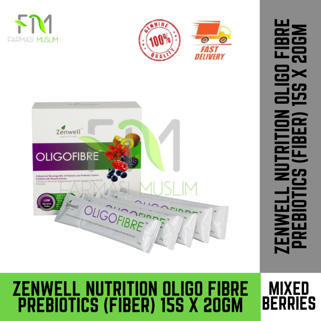 Zenwell Nutrition Oligo Fibre prebiotics (FIBER) 15's x 20gm | Shopee ...