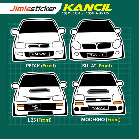 Sticker kereta Perodua Kancil, Custom Sticker, Vinyl Cutting, Car ...