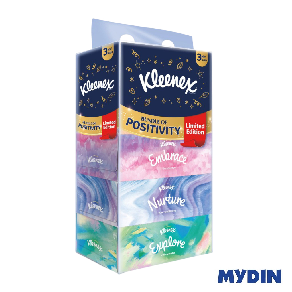 Kleenex Facial Tissue Limited Edition 3ply (5 boxes x 90's) | Shopee Malaysia