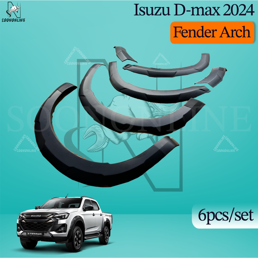 Isuzu Dmax 2024 Fender Arch Black D-max Fender Protector 2024 | Shopee ...