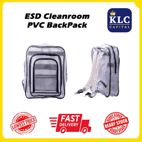Cleanroom ESD Bag Full PVC Antistatic Backpack ESD PVC BACK PACK, ( 40 ...