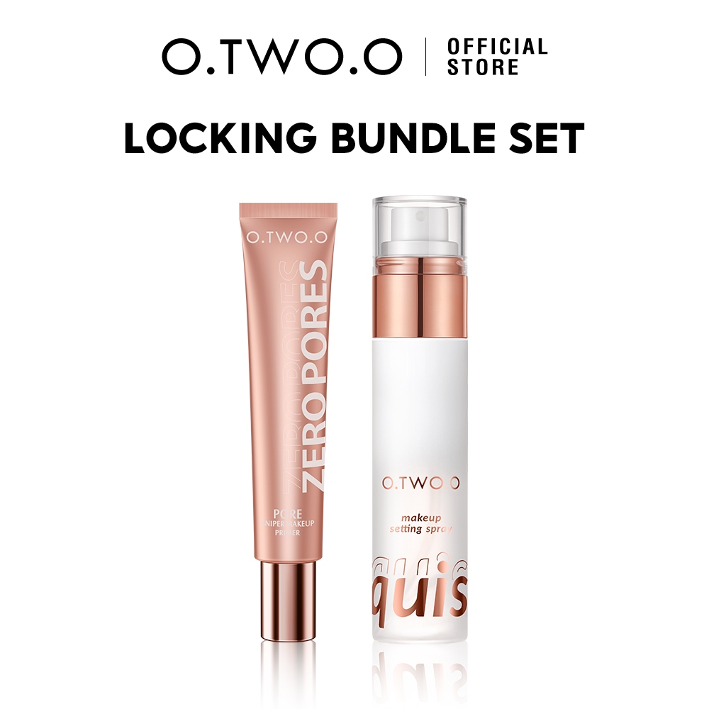 O.TWO.O Primer & Setting Spray Makeup Set /Set Solekan Primer & Setting ...