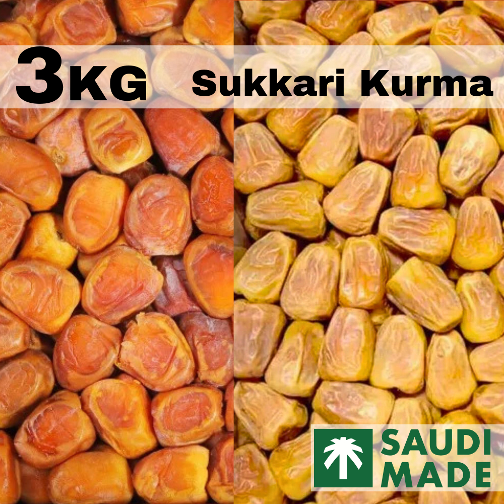 3KG Kurma Sukkari (dry and rotab) Sukkari Dates 3 KG | Sukari | Sokari ...