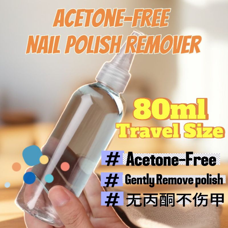 Non-Acetone/ Acetone-Free Nail Polish Remover(Travel Size 60ml/100ml ...