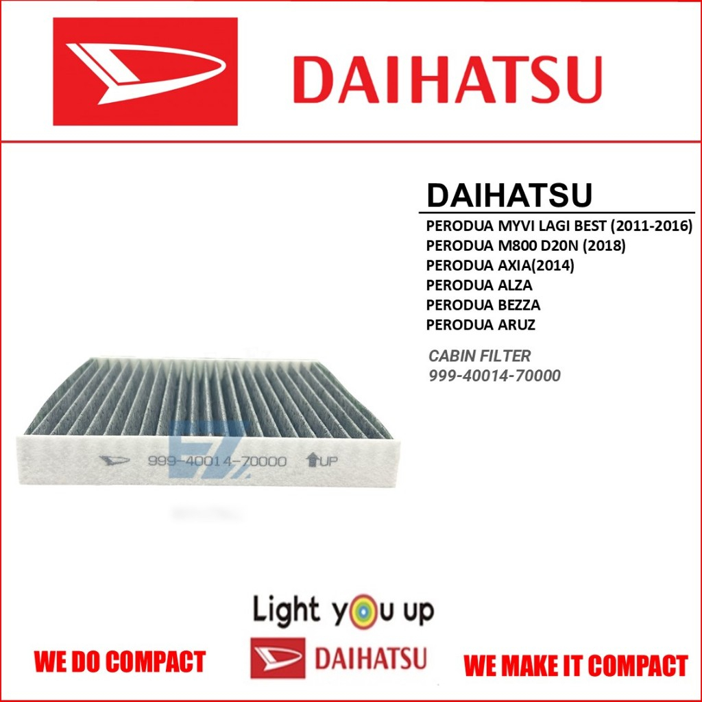 CABIN FILTER PERODUA MYVI LAGI BEST M800 D20N AXIA ALZA OLD BEZZA ARUZ ...