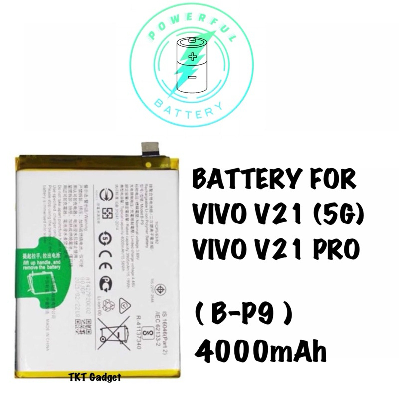 COMPATIBLE BATTERY FOR ORI VIVO V21-5G / V21 PRO (B-P9) 4000mAh ...
