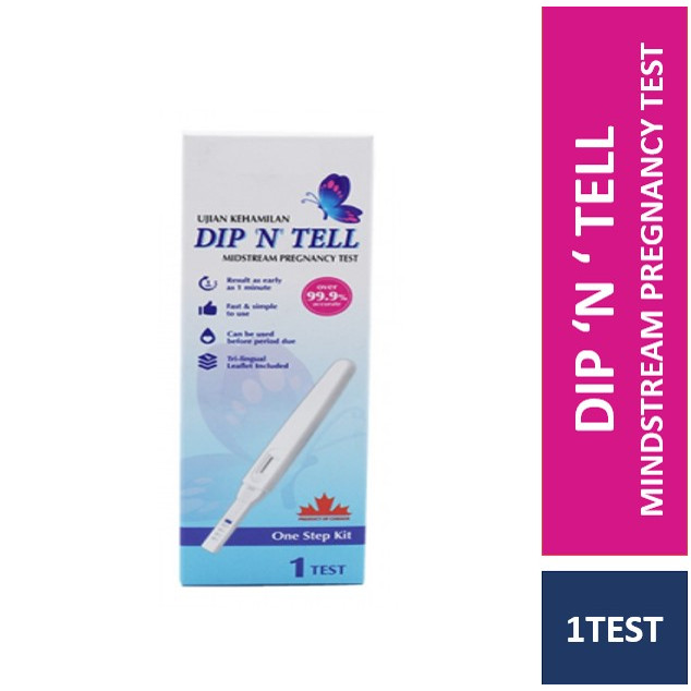 Dip N Tell Midstream Pregnancy Test (1 Test) | Shopee Malaysia