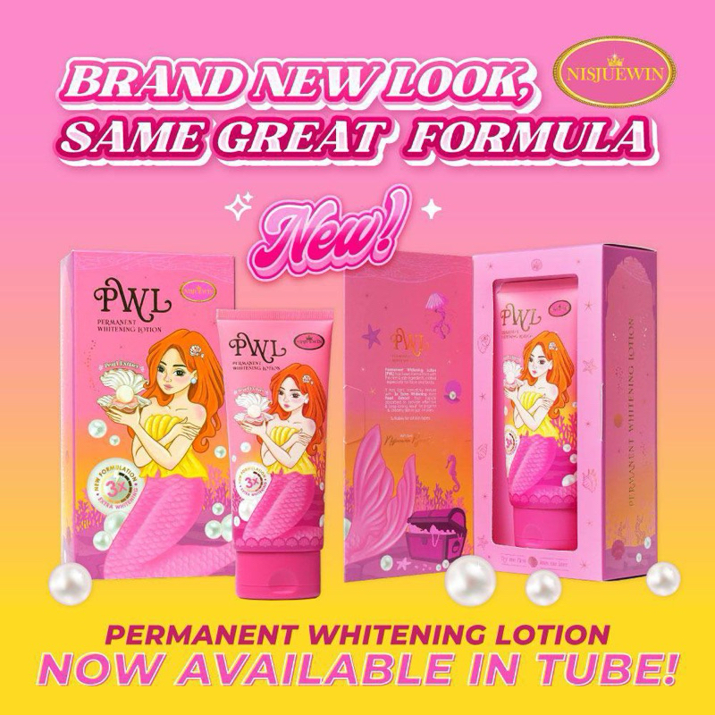 PWL PERMANENT WHITENING LOTION (new Pack) 100g / 50g | Shopee Malaysia