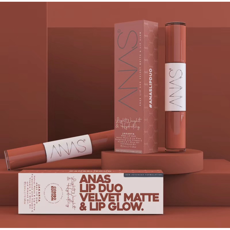 ANAS Lip Set 4 in 1(2 ANAS Velvet Matte Liquid Lipstick & 2 ANAS Super Shine Lip Gloss) | Shopee ...