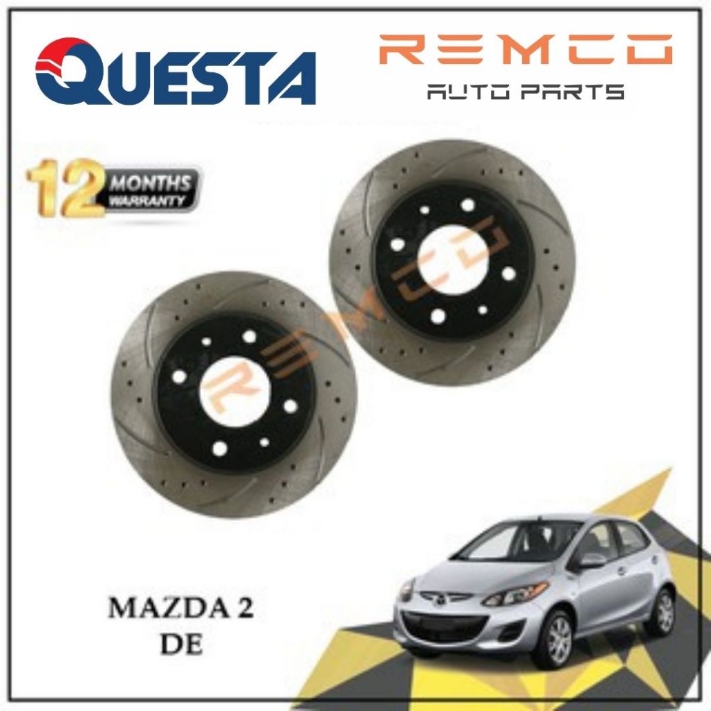 Questa Disc Rotor Ford Fiesta and Mazda 2 DE Disc Rotor Mazda 2 in ...