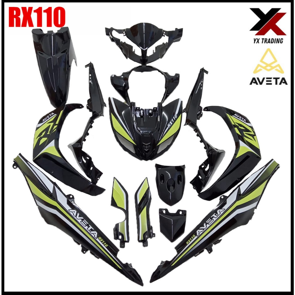 AVETA RX110 COLOUR PARTS SET BODY COVERSET (COME WITH STICKER) | Shopee ...