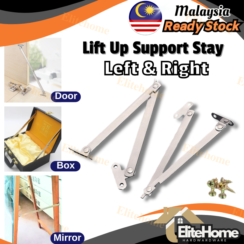 【EliteHome】(1 Pair) Left Right Lid Support Stays Hinges Folding Drop ...