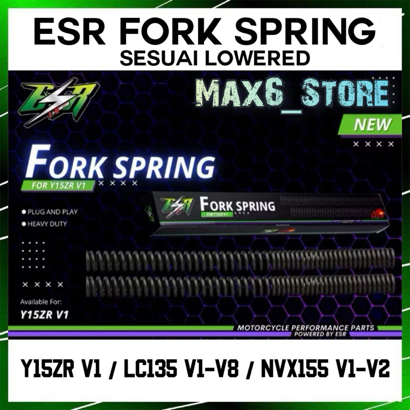 100% ORIGINAL ESR RED LEO FORK SPRING YAMAHA ESR MOTOR FORK SPRING ...