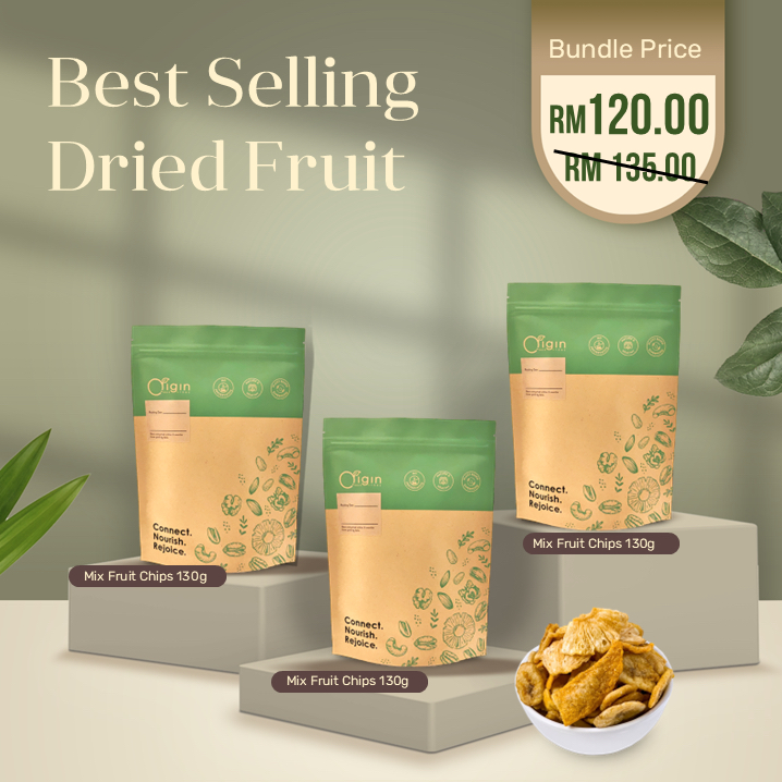 Origin Bulk Store Bundle Sets - Best Selling Dried Fruits Mix Fruit Chips 130g x3 Big Pack ...