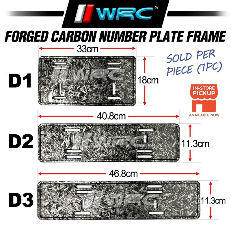 Forged Carbon Car Number Plate Frame (1pc) | Shopee Malaysia