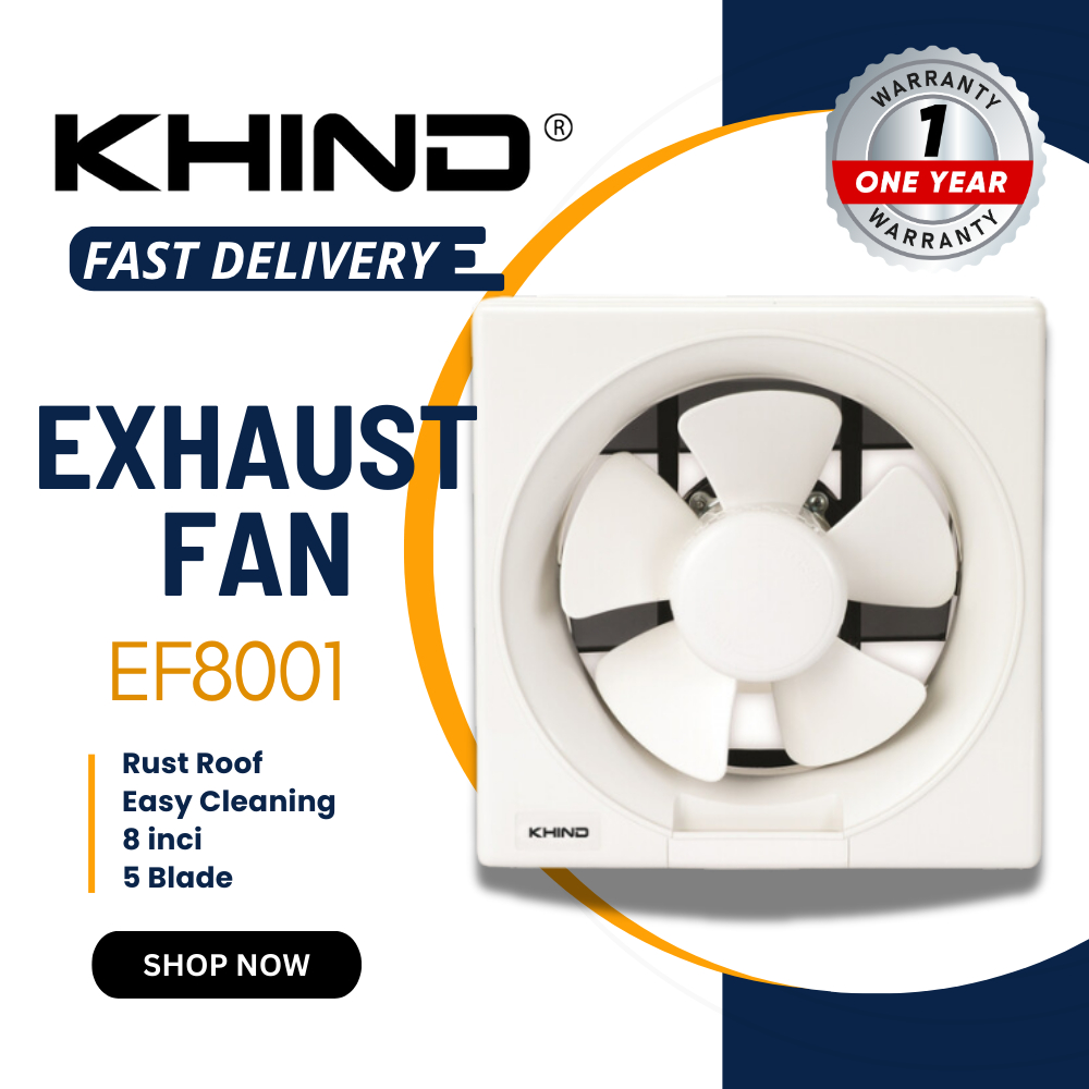 KHIND 8" EXHAUST FAN EF8001 | Shopee Malaysia